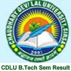 CDLU B.Tech Result 2023 ~ 2nd 4th 6th 8th Sem Mark Sheet
