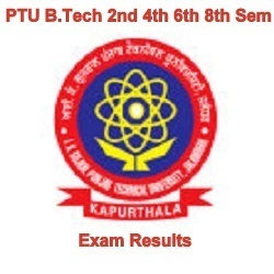 PTU B.Tech Result 2021 ~2nd 4th 6th 8th Semester Mark Sheet