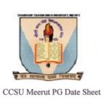 CCSU Meerut MA M.Sc M.Com 1st 2nd Year Date Sheet 2023