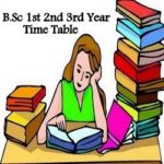 B.Sc Exam Time Table 2024 University B.Sc 1st 2nd 3rd Year Date Sheet