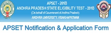 AP SET Notification 2019 ~Online Application & Exam Date