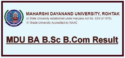 MDU Result 2020 ~BA BSC BCOM BBA BCA 2nd 4th 6th Sem Mark Sheet