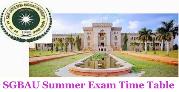 SGBAU Time Table Summer 2021 ~BA/B.Sc/B.Com/MA/M.Sc/M.Com
