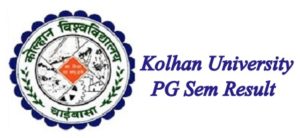 Kolhan University PG 2nd 4th Sem Result 2024~MA M.Sc M.Com MBA MCA