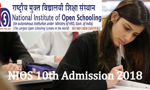 NIOS 10th/Secondary Admission 2021-22~Fees Details