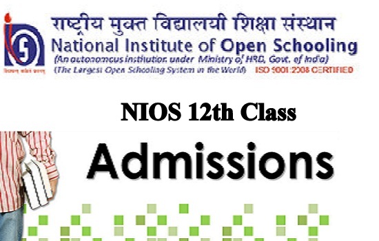 NIOS 12th/Sr Secondary Admission 2022-23~Fees Details
