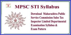 MPSC STI Syllabus 2025~Sales Tax Inspector Prelims Exam Pattern ...