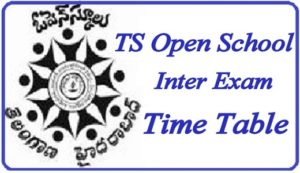 TS Open Inter Exam Time Table 2025 TOSS Intermediate Exam Date