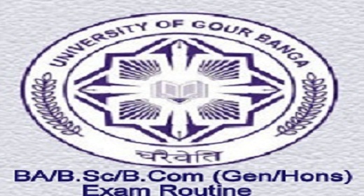 Gour Banga University Exam Routine 2020 Part 1 2 3 BA/B.Sc/B.Com (Gen/Hons)