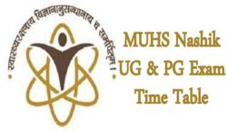 MUHS Exam Time Table Winter 2024 ~UG & PG Exam Schedule PDF