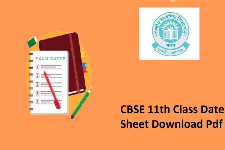 CBSE 11th Class Date Sheet 2025 CBSE Board Class XI Time Table