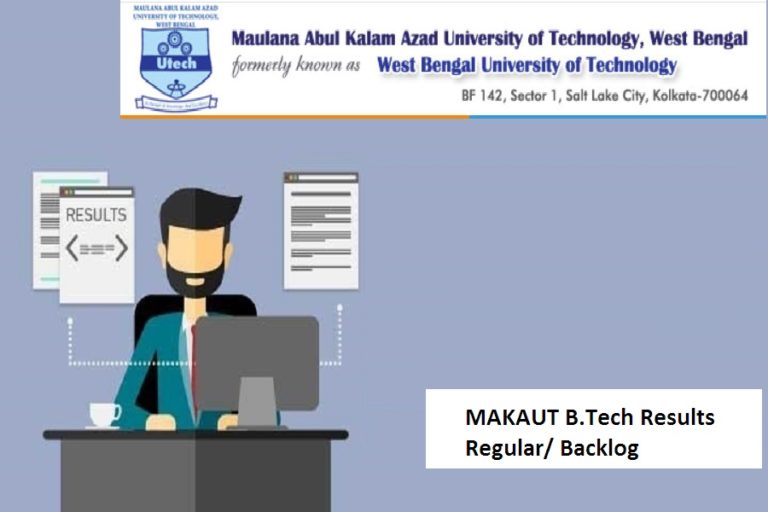 MAKAUT B.Tech Results 2024 ~WBUT 2/4/6/8 Even Sem Regular Backlog